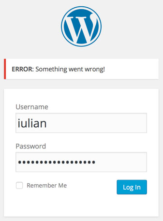 How to add general login hints in WordPress - WorkingWithPixels